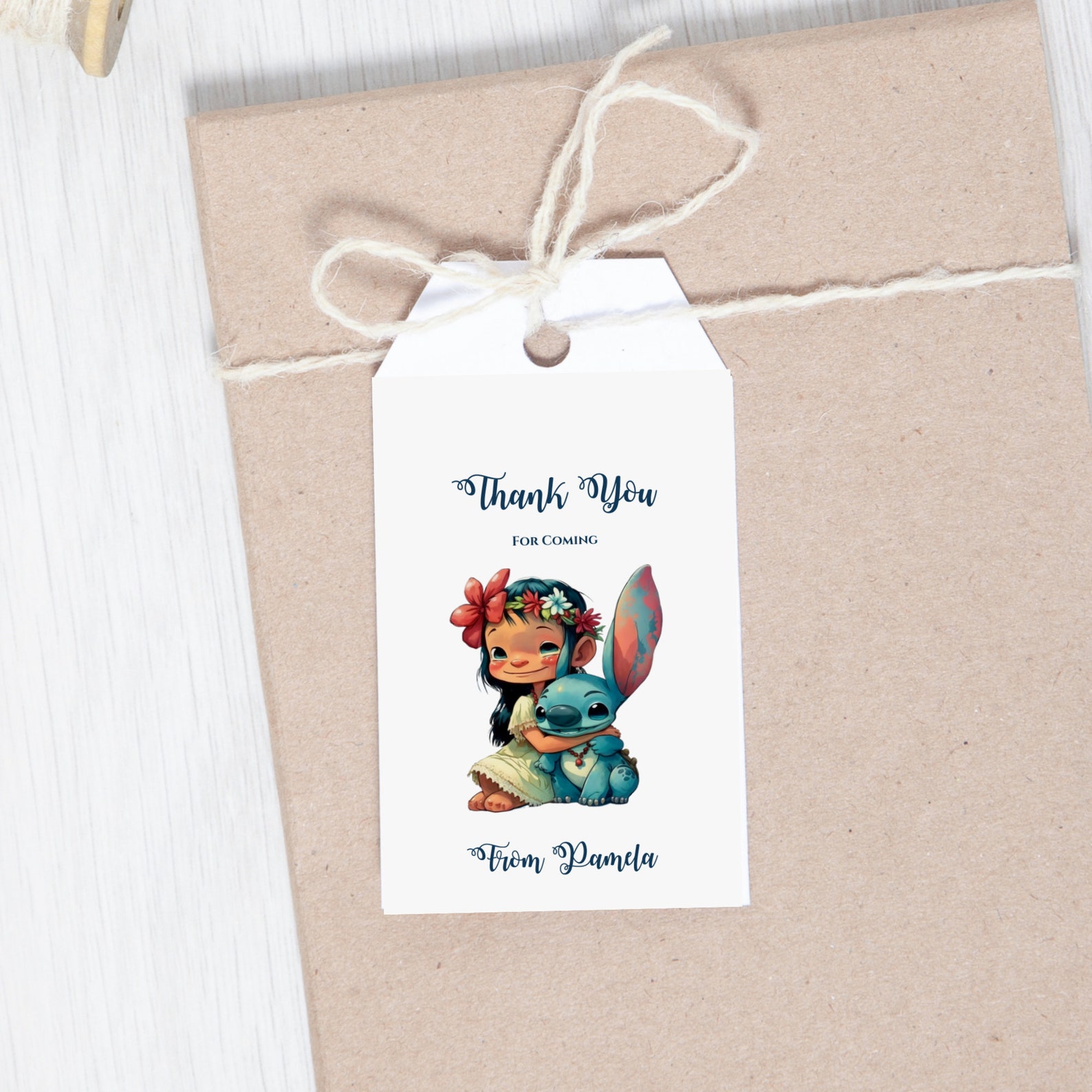 Stitch Favor Tag Templatelilo and Stitch Party Tag Lilo and - Etsy