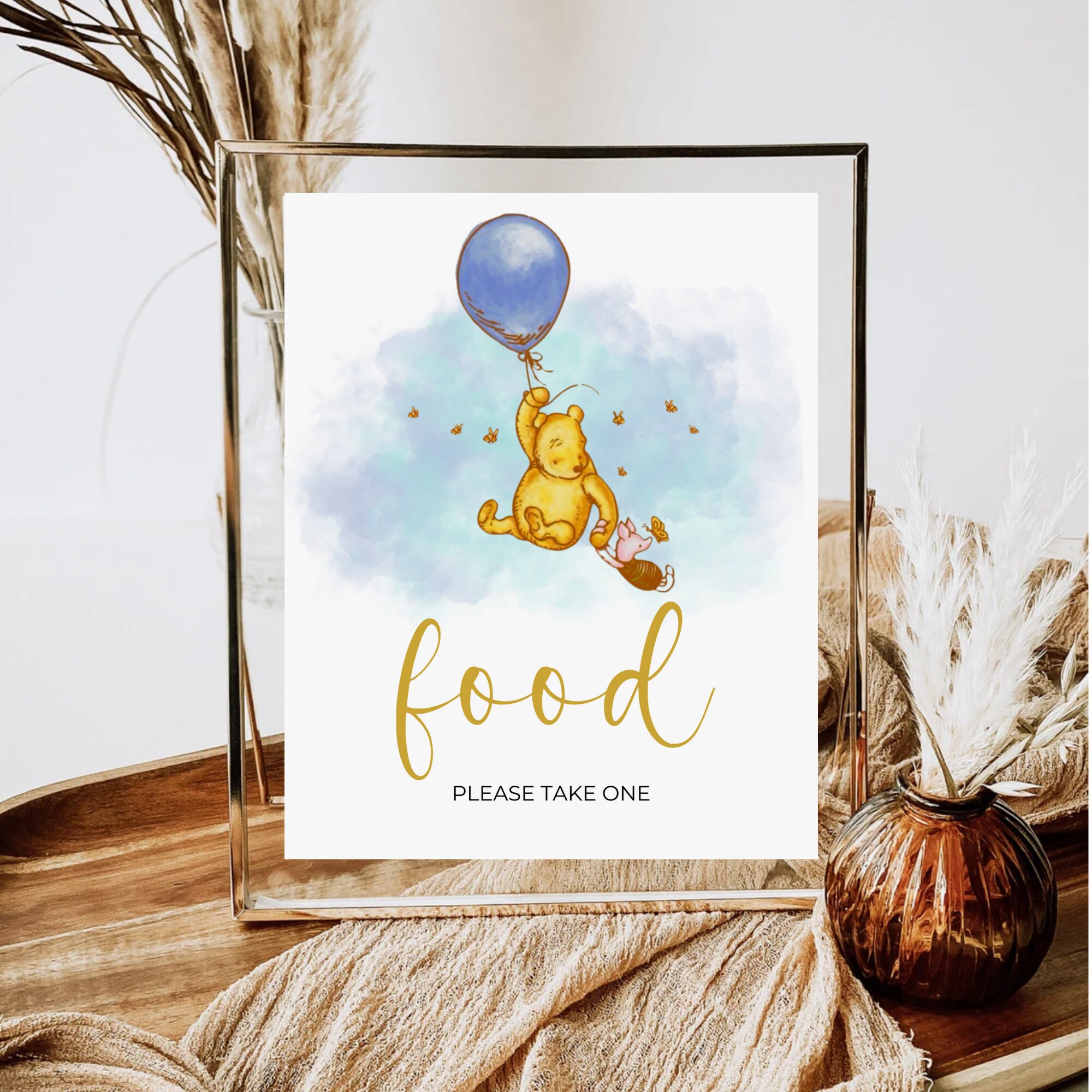 Winnie the Pooh Food Sign Winnie the Pooh Food Baby Shower - Etsy