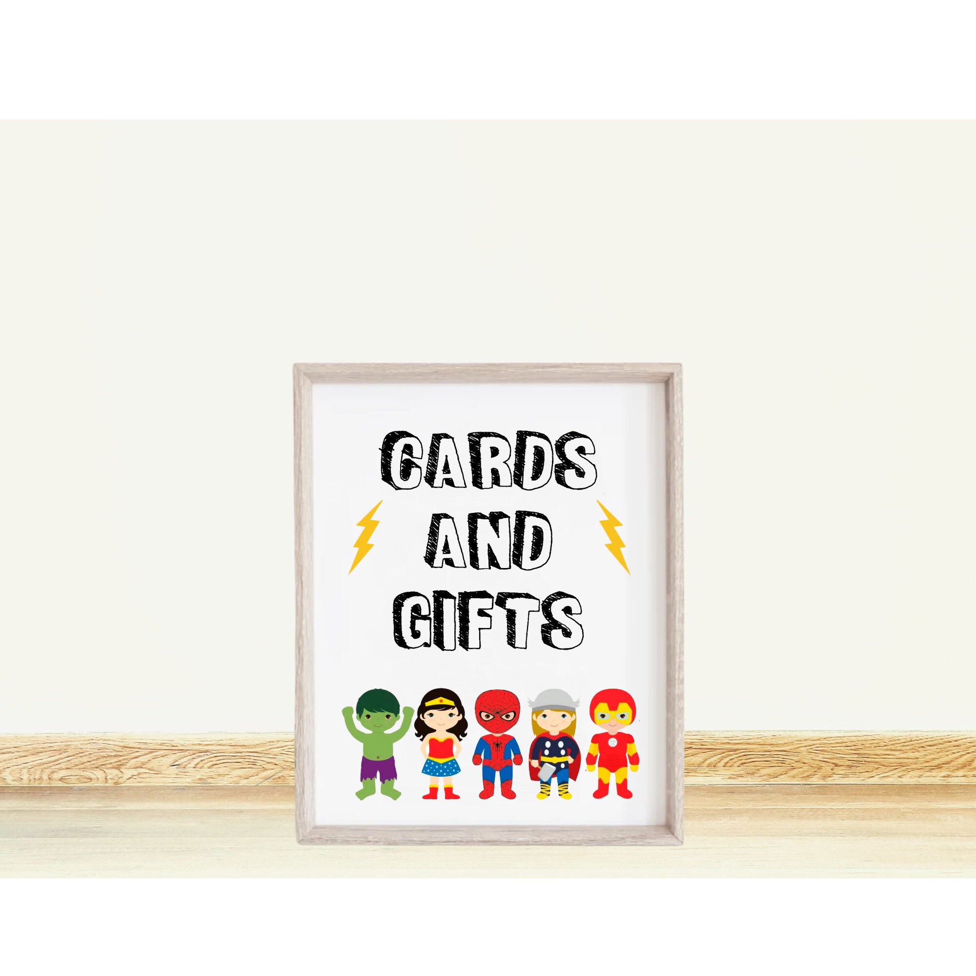 Superhero Favor Sign, Superheroes Favor Sign, Spiderman Birthday ...