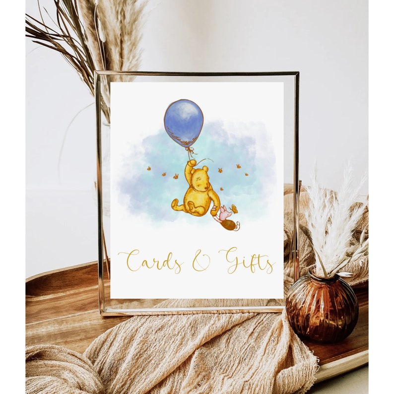 Classic Winnie the Pooh Cards and Gifts Sign Winnie the Pooh - Etsy