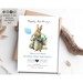 Peter Rabbit Birthday Invitation, Boy Blue Rustic Peter Rabbit 1st ...