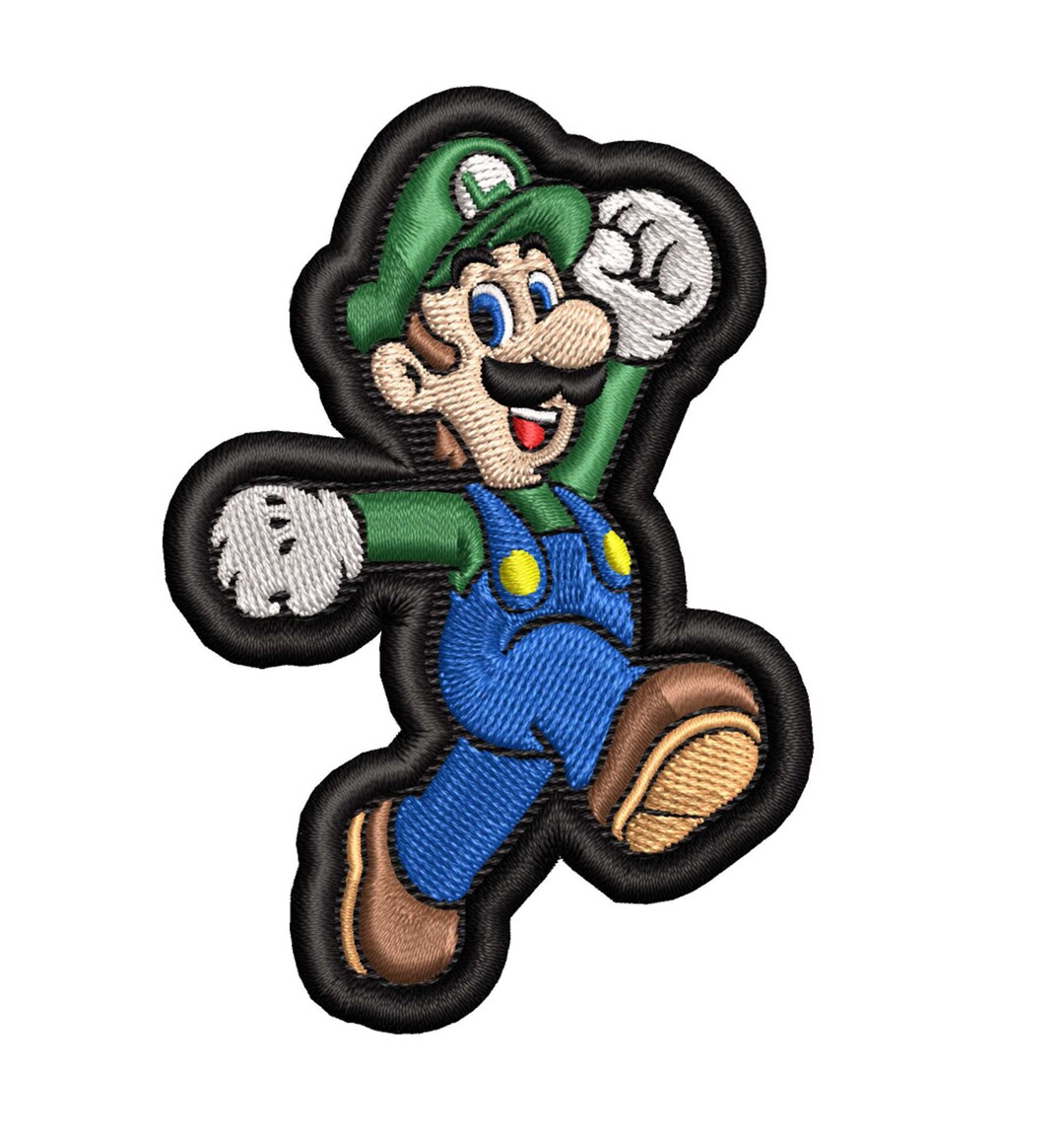 Luigi Patch File for Embroidery, Machine Embroidery, Digital File ...