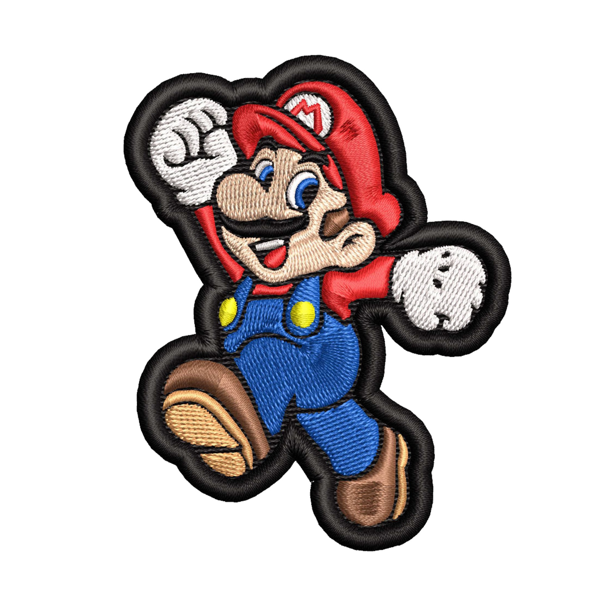 Super Mario Patch File for Embroidery, Machine Embroidery, Digital File ...