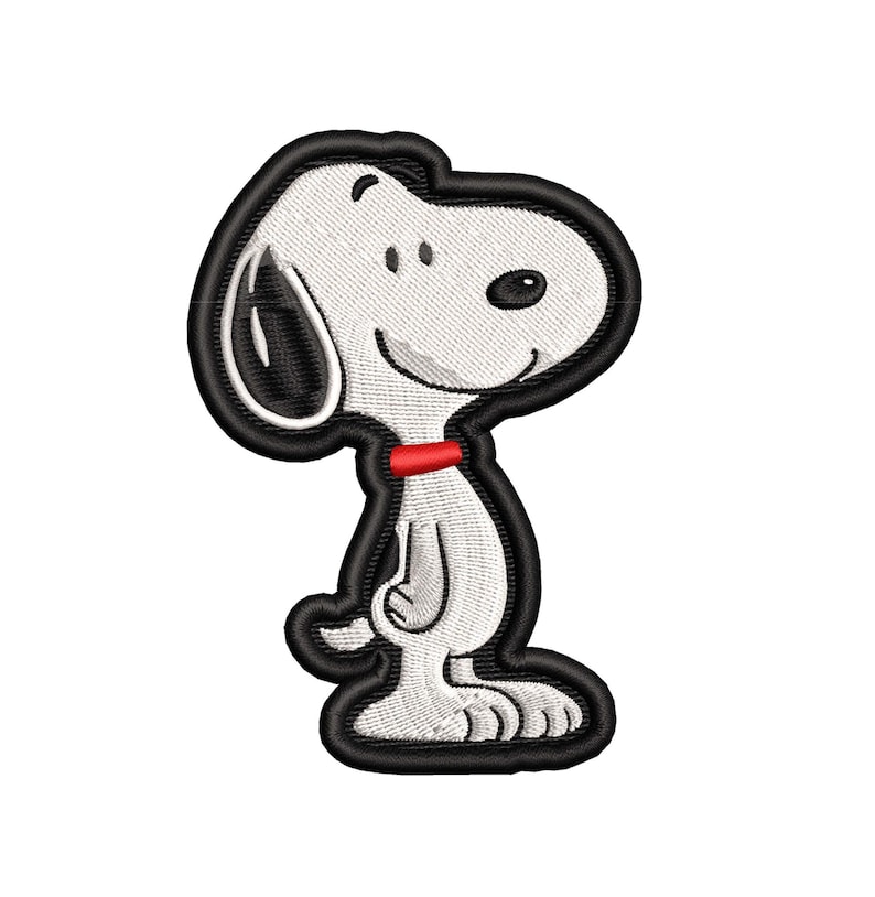 Snoopy Patch File for Embroidery, Machine Embroidery, Digital File ...