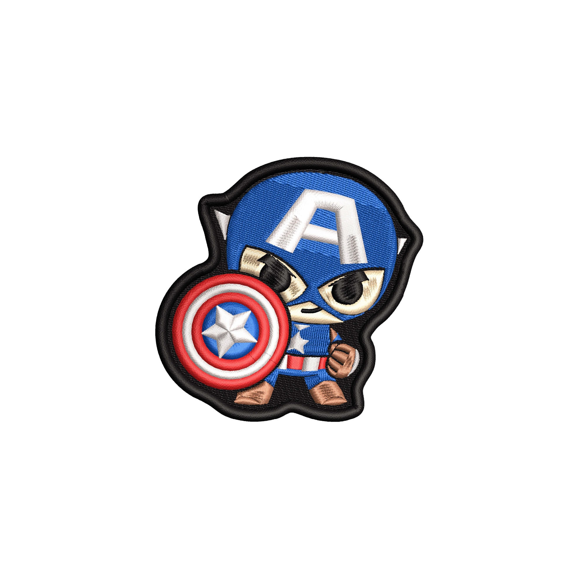 Captain America Patch File for Embroidery, Machine Embroidery, Digital File ,instant Download ...