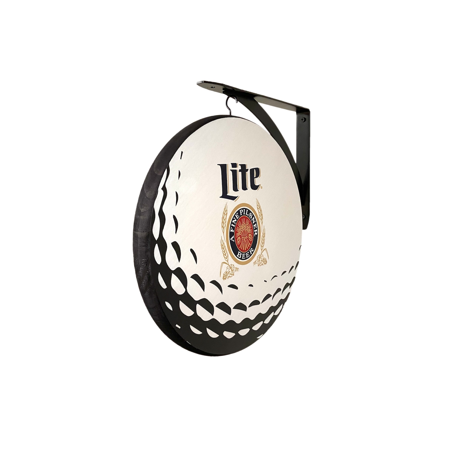 Miller Lite Golf Ball Double Sided 12" Pub Sign - Etsy