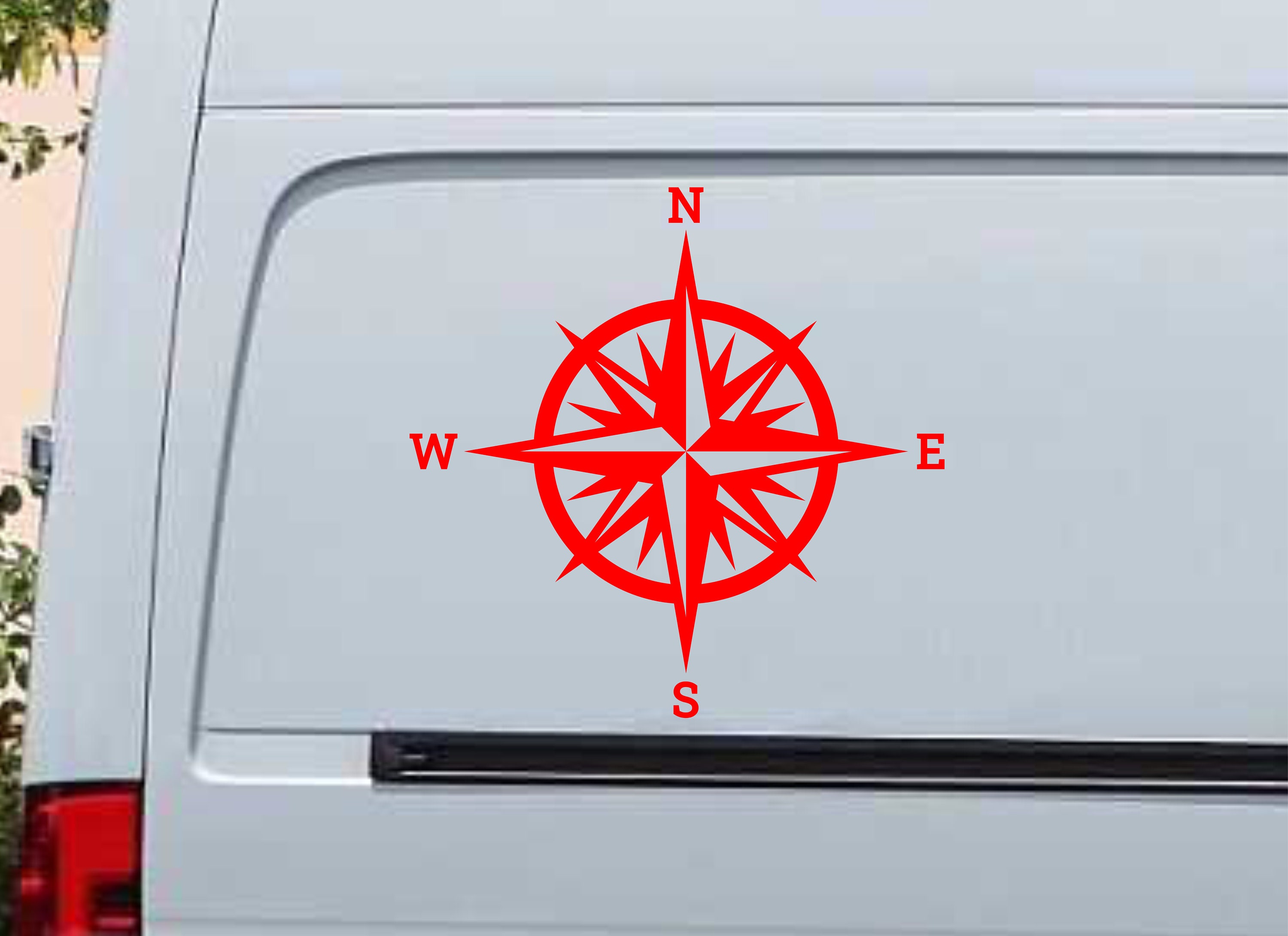 Compass Vinyl Decal for Campervan Caravan Cars Vans Trucks Campers VW ...