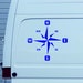 Compass Vinyl Decal for Campervan Caravan Cars Vans Trucks Campers VW ...