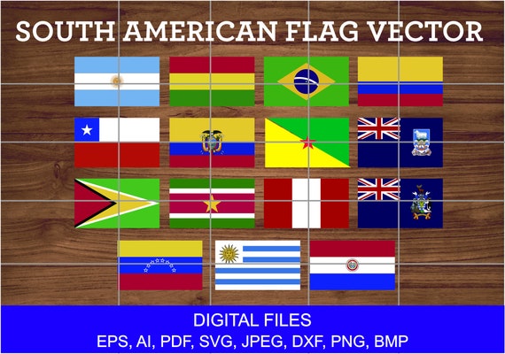Flags Of South American Countries