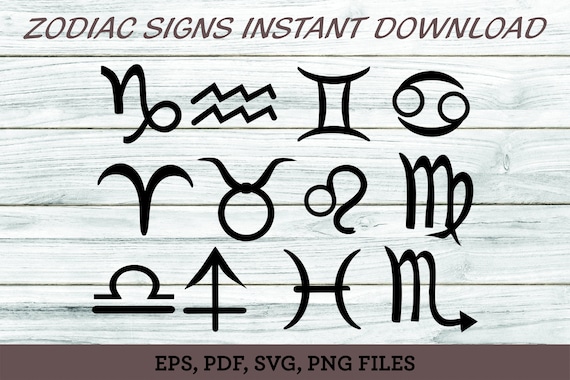 Zodiac signs templates 60 photos - Astrologytoyou.com