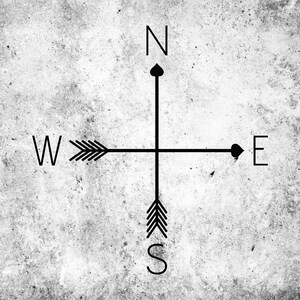 Simple Arrow Compass Svg/png/pdf/jpeg Digital Download Gift Crafts ...