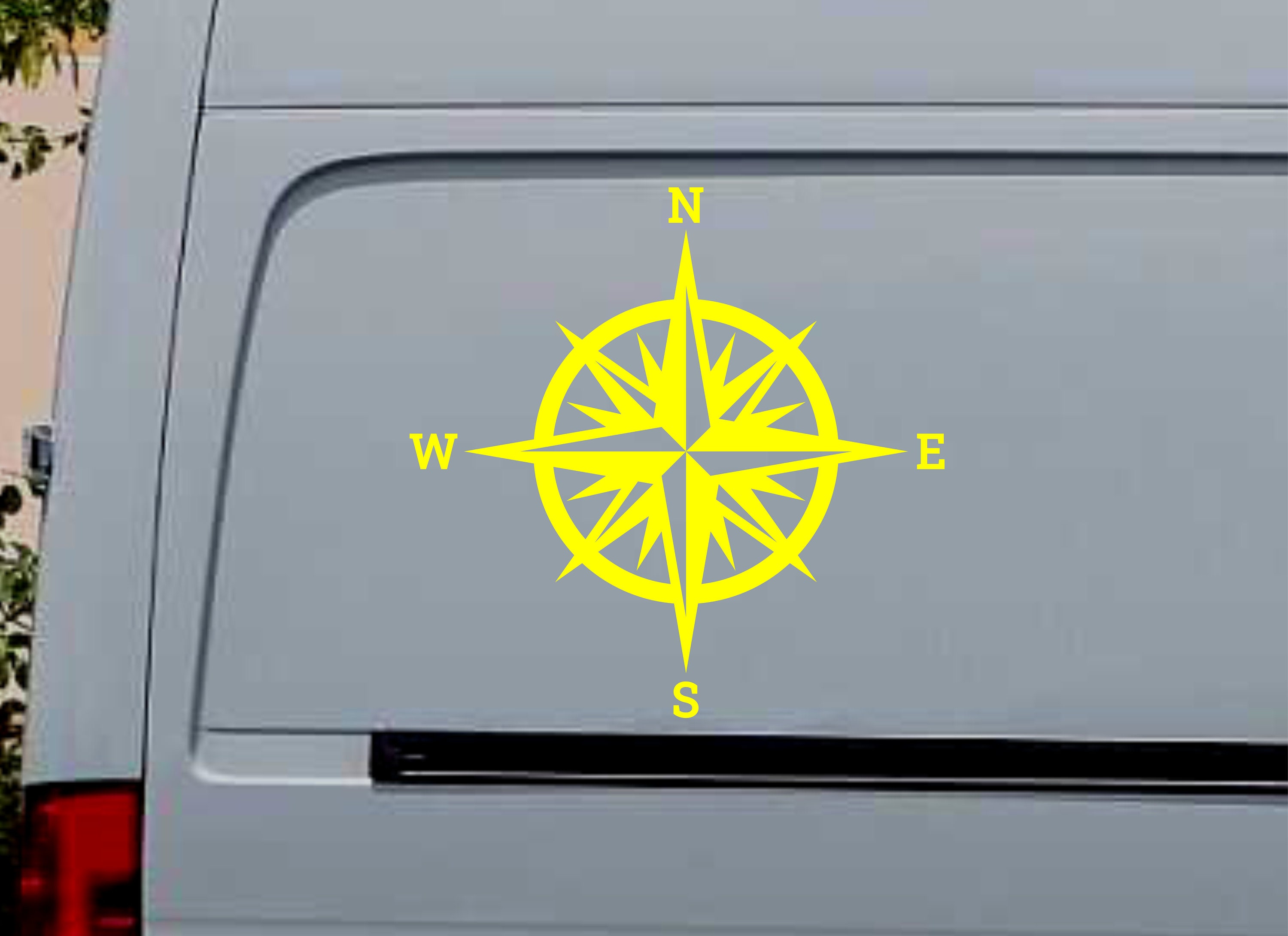 Compass Vinyl Decal for Campervan Caravan Cars Vans Trucks Campers VW ...