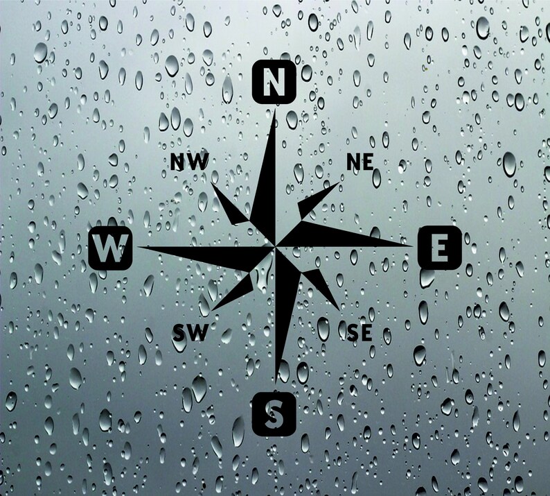 Compass Vinyl Decal for Campervan Caravan Cars Vans Trucks Campers VW ...