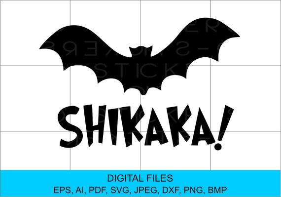 Shikaka Bat Instant Digital Download Svg Ai Dxf Eps | Etsy