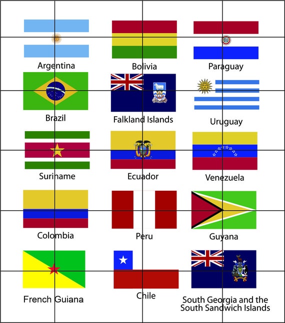Flags Of South America National Flags Of South American 100,694 Latin