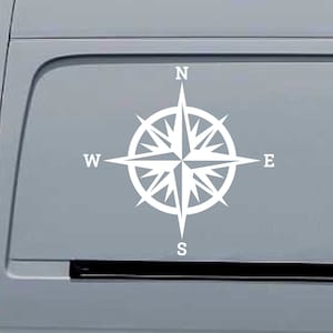 Compass Vinyl Decal for Campervan Caravan Cars Vans Trucks Campers VW ...
