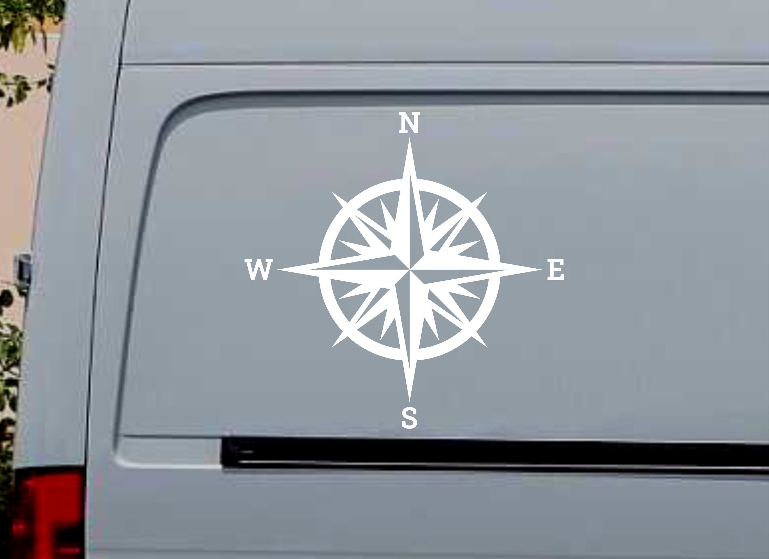 Compass Vinyl Decal for Campervan Caravan Cars Vans Trucks Campers VW ...