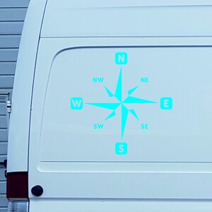 Compass Vinyl Decal for Campervan Caravan Cars Vans Trucks Campers VW ...