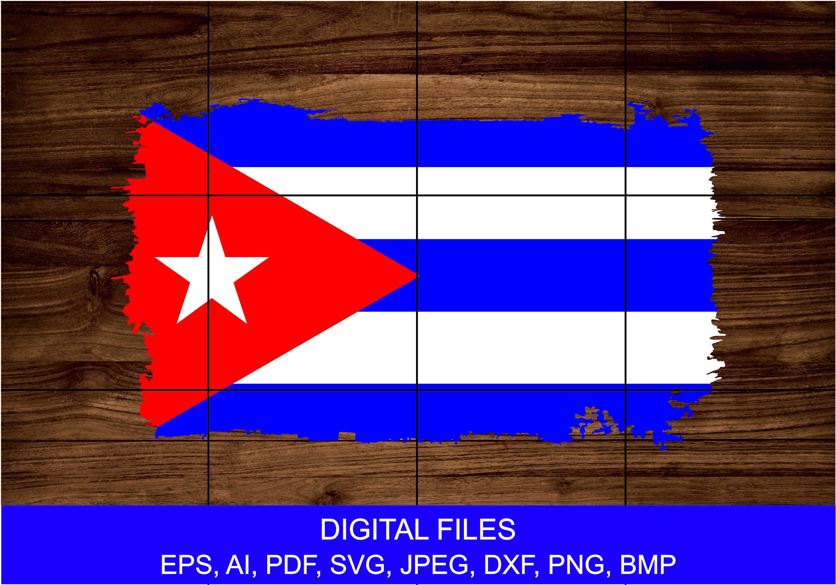 Cuba Distressed Flag Vector Instant Digital Download Svg - Etsy UK