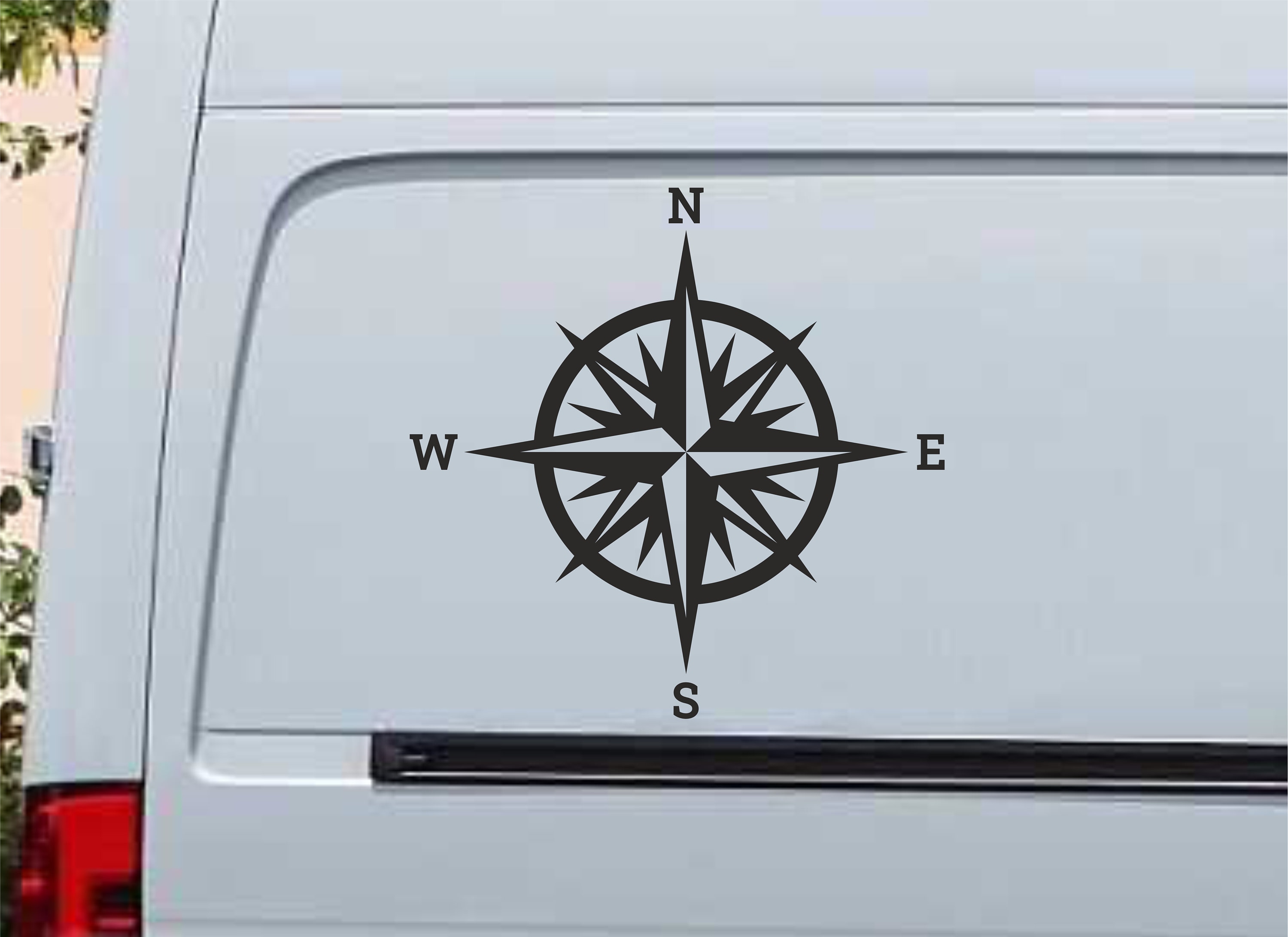 Compass Vinyl Decal for Campervan Caravan Cars Vans Trucks Campers VW ...