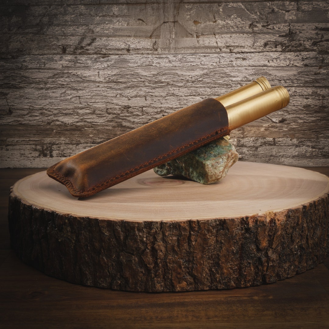 Personalized Cigars Box, Double Leather Cigar Case, Travel Humidor ...