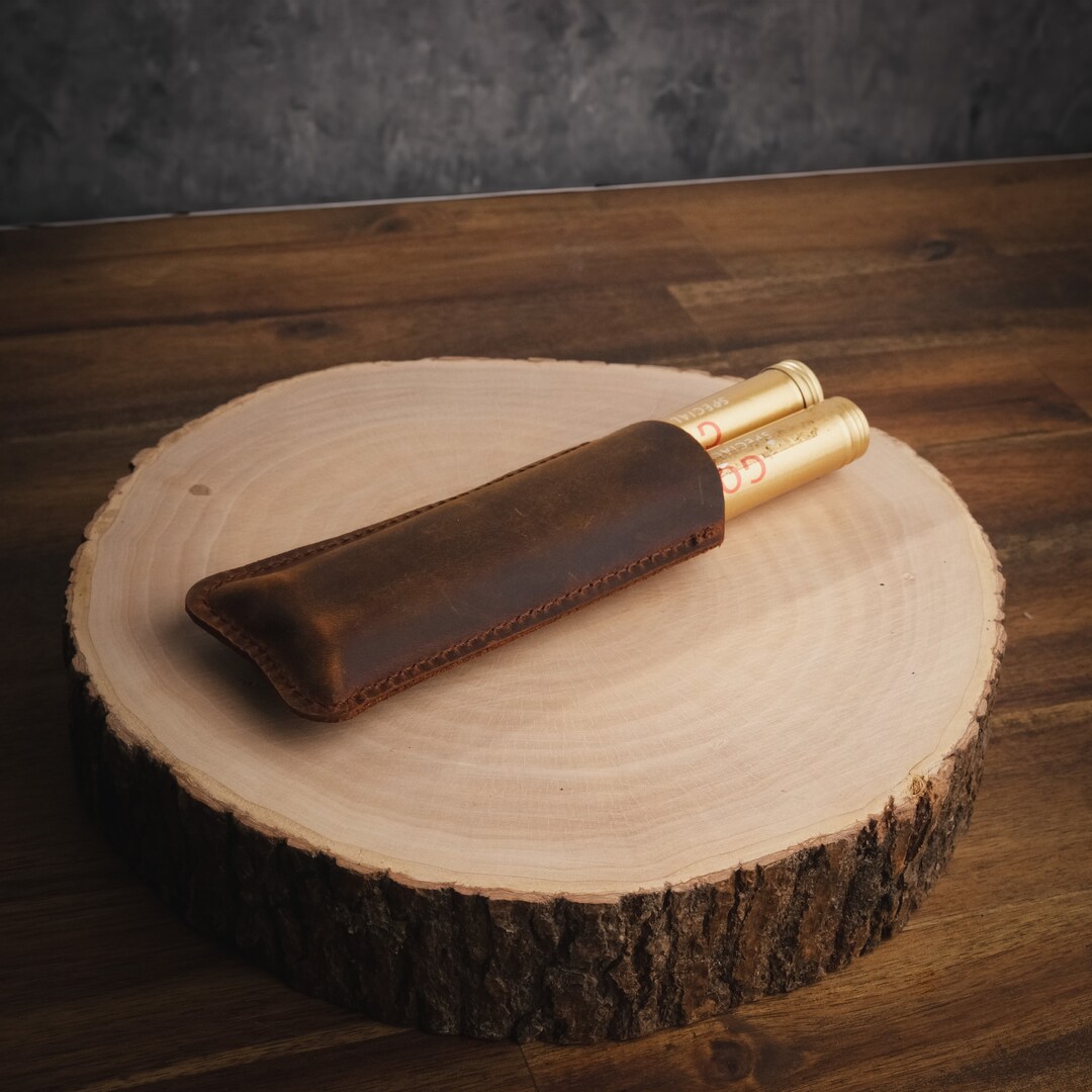 Personalized Cigars Case, Leather Cigar Holder, Travel Humidor ...