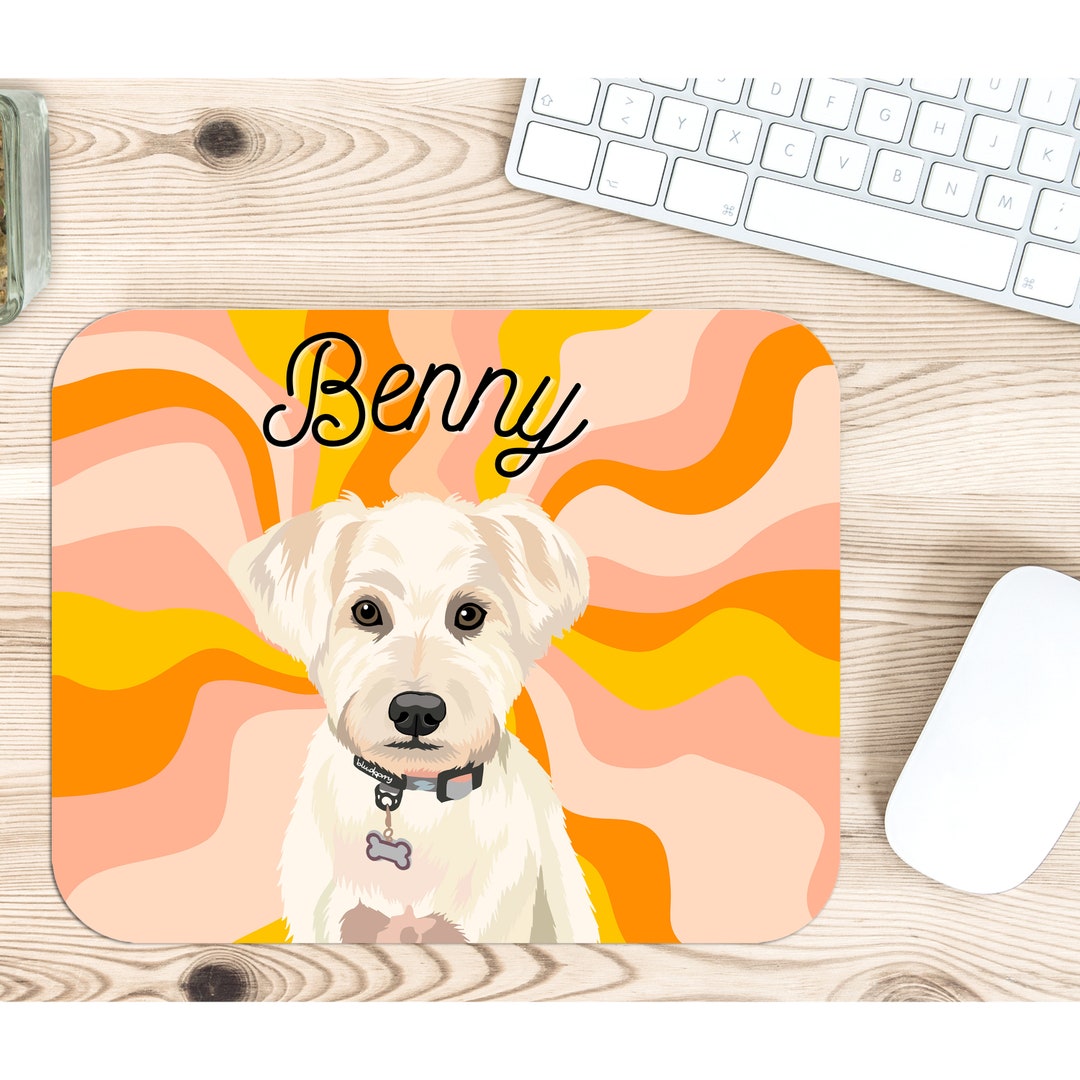 Custom Pet Mouse Pad , Pet Portrait Mouse Pad, Pet Photo Mouse Pad ...