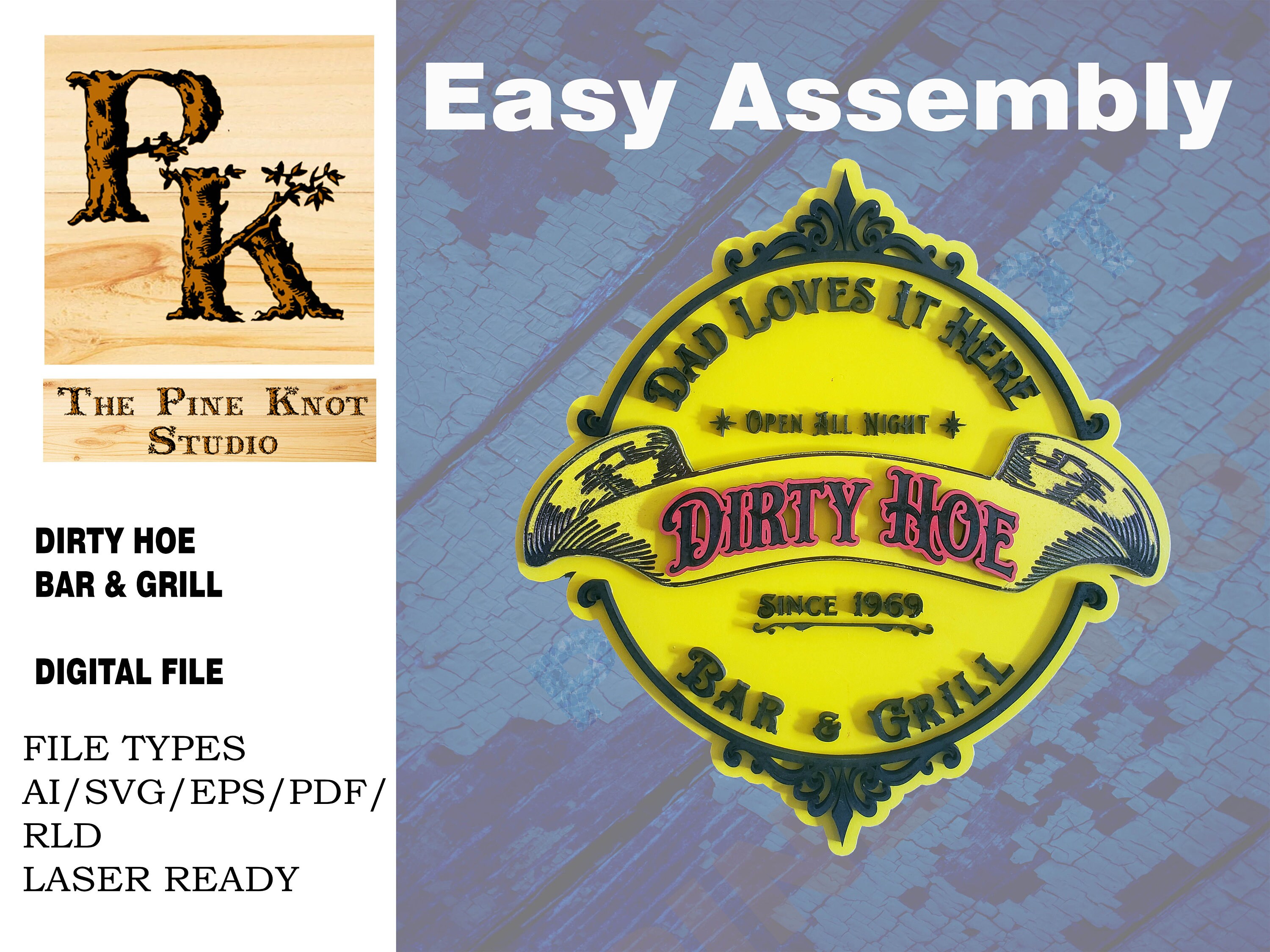 Dirty Hoe Sign - Etsy