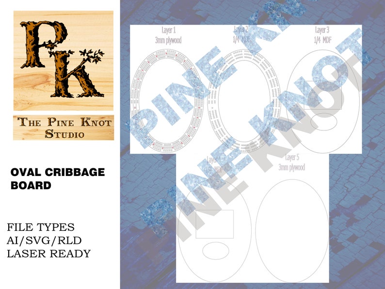 Oval Cribbage Board - Etsy