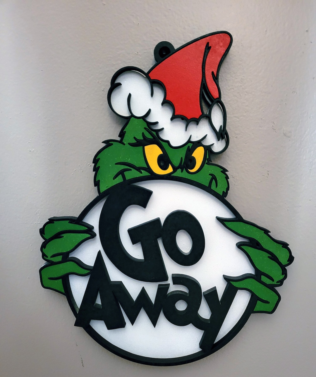 GRINCH Go Away Sign - Etsy