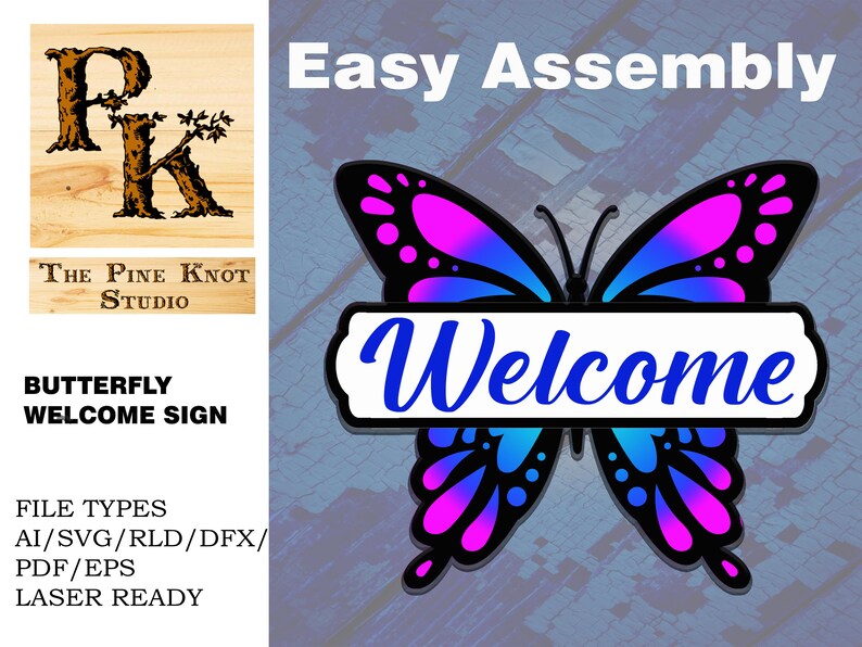 Butterfly Welcome Sign - Etsy