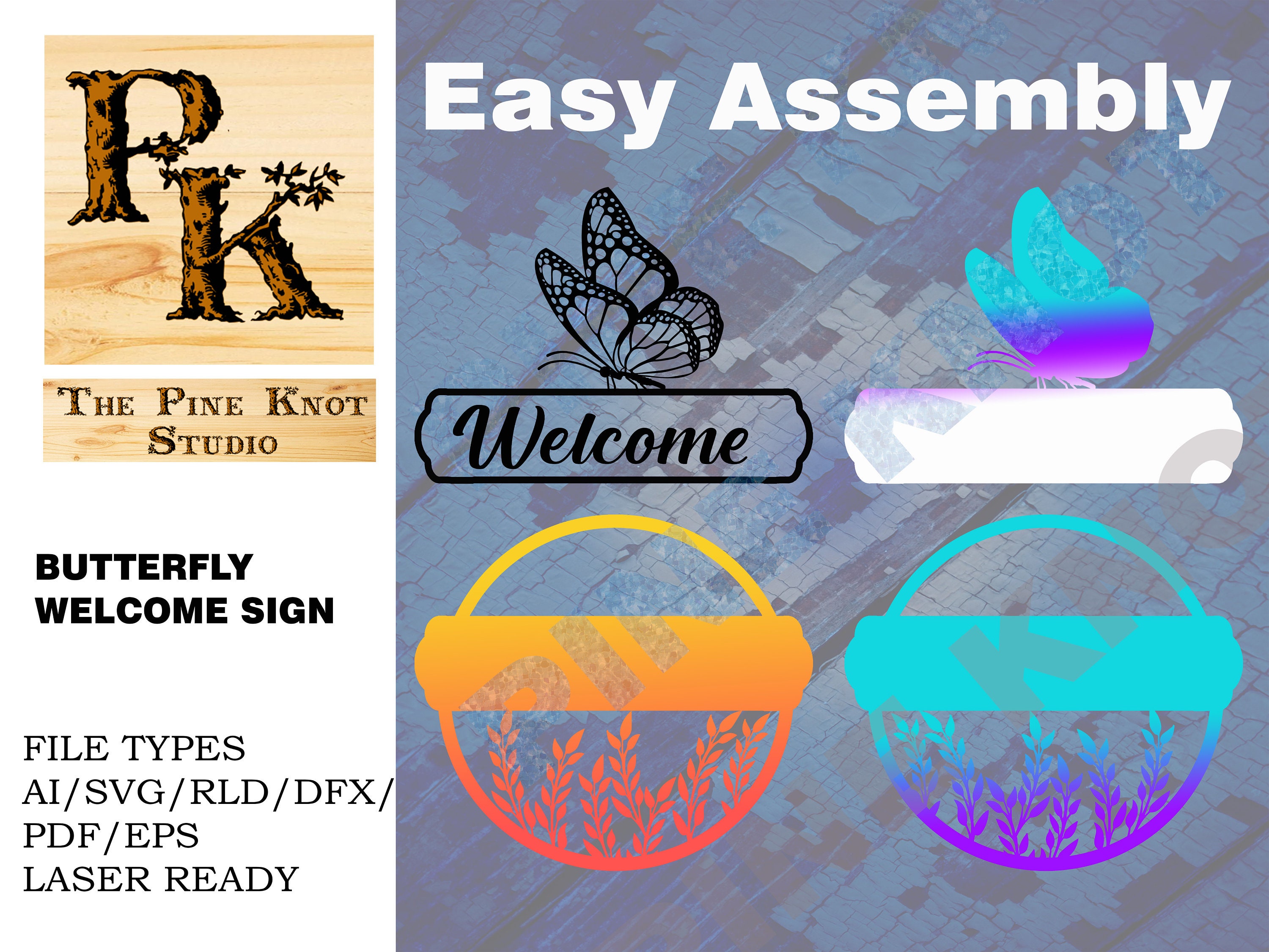Butterfly Welcome Sign - Etsy