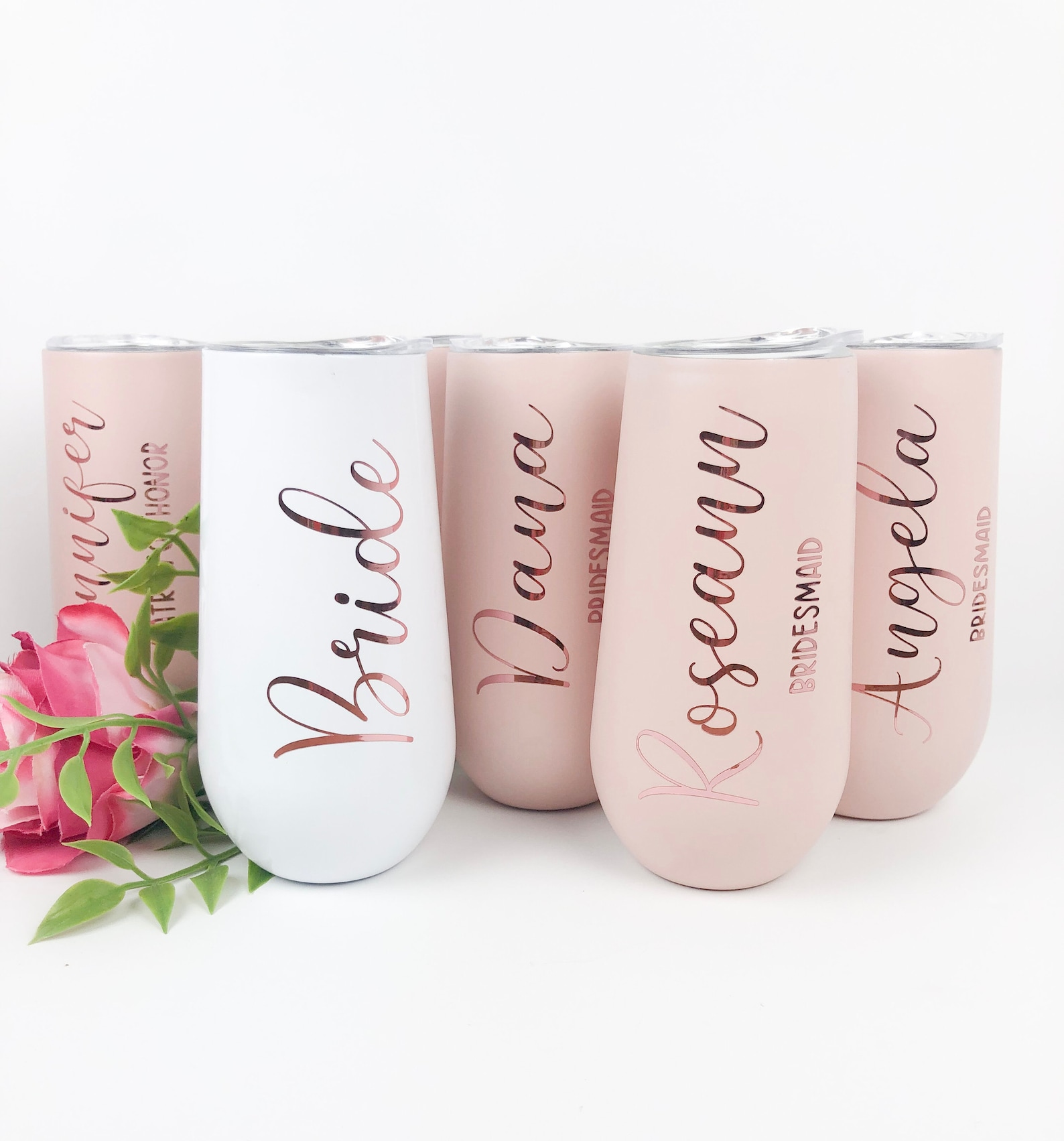 Bridesmaid Flutes Tumblers Bridal Party Giftpersonalized - Etsy