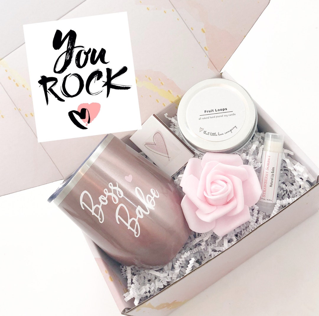 Boss Babe Gift Box, Boss Lady, Girl Boss Gift, You Rock Gift, Boss Gift ...