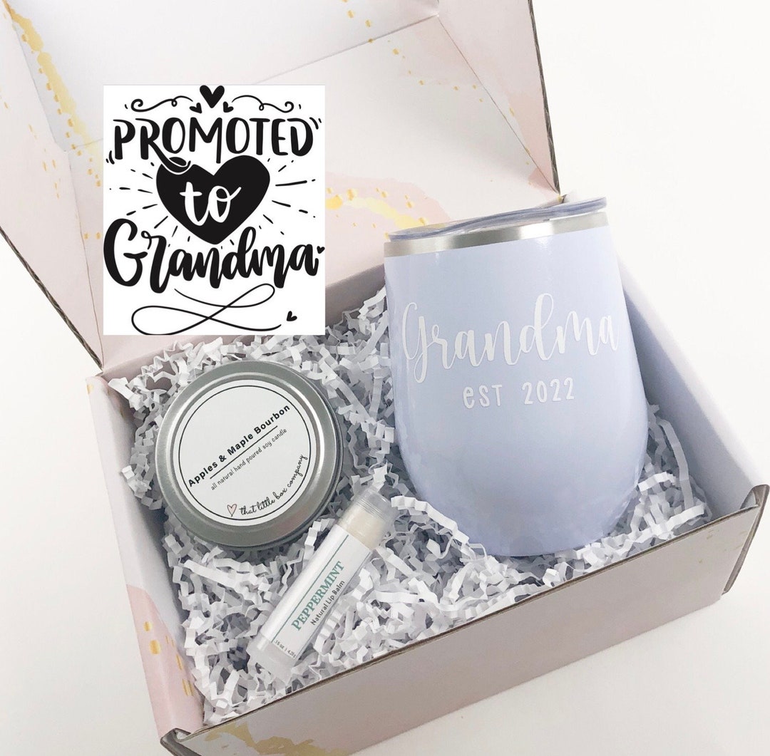 Promoted to Grandma Gift, New Grandma Gift Box, Personalized Gift ...