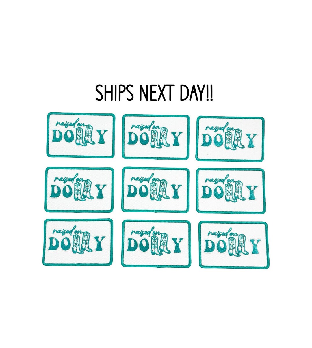 Raised on Dolly Patch, Dolly Patch, Dolly Parton Patch, Iron on Patch, Trucker Hat Patch ...