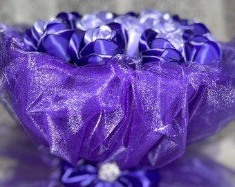 Satin Rose Bouquet - Etsy