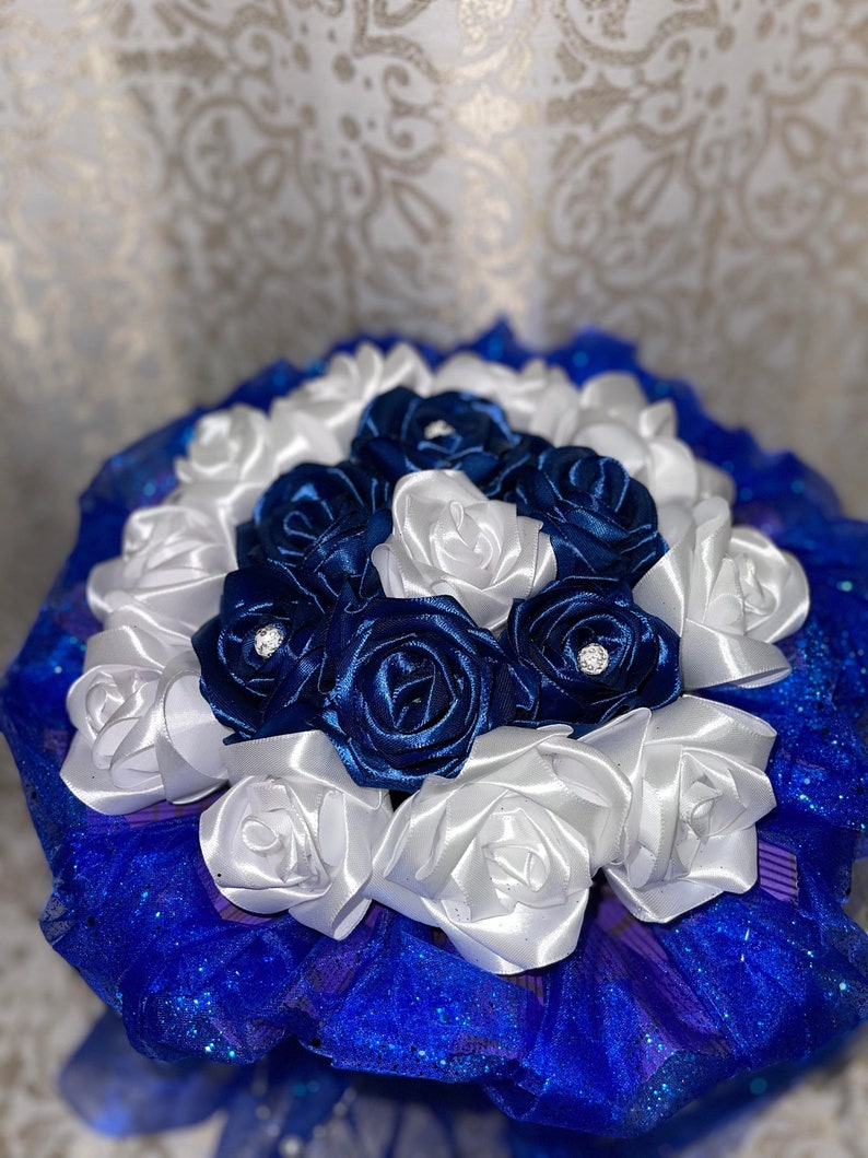 Satin Rose Bouquet - Etsy