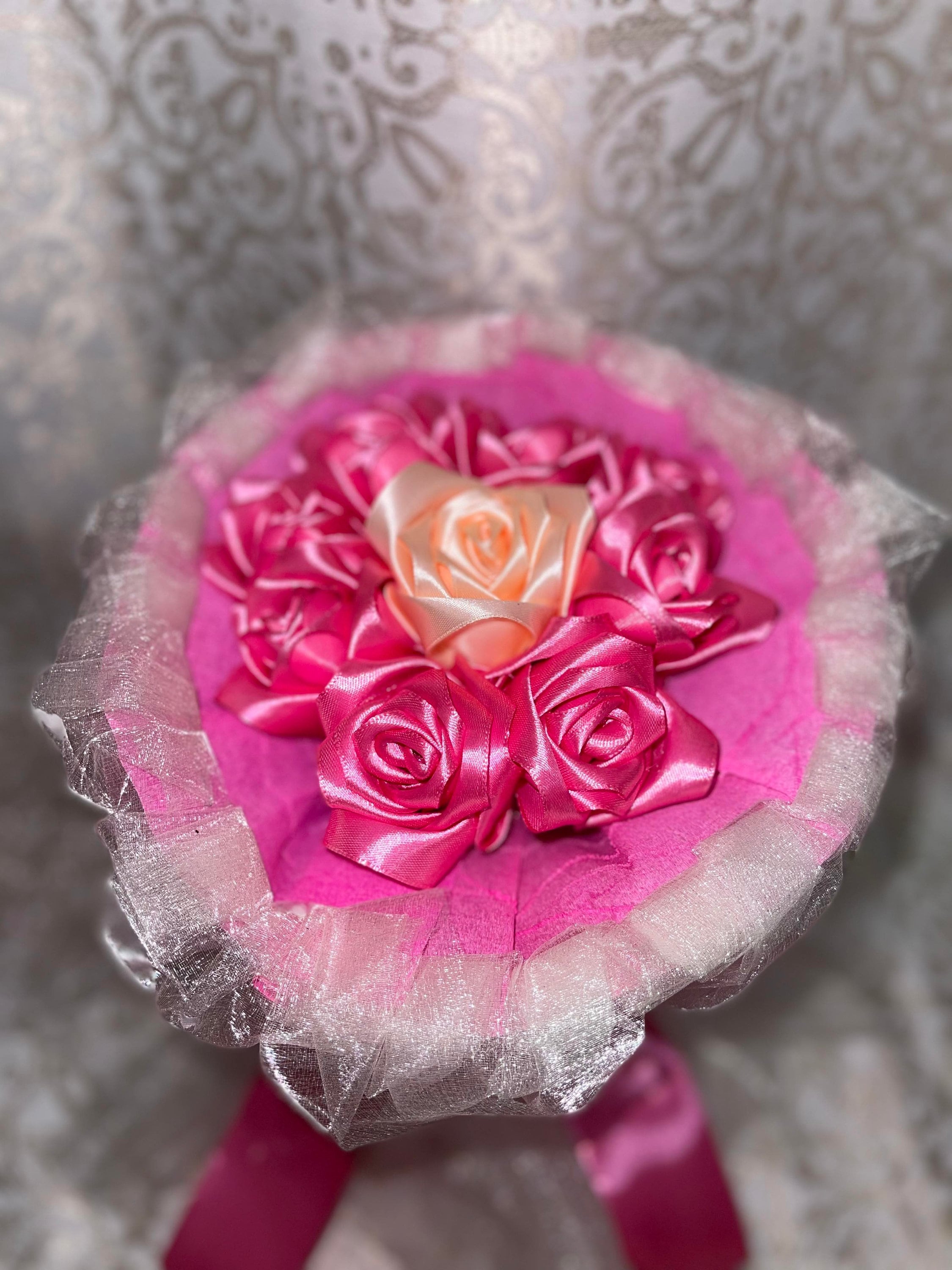 Satin Rose Bouquet - Etsy