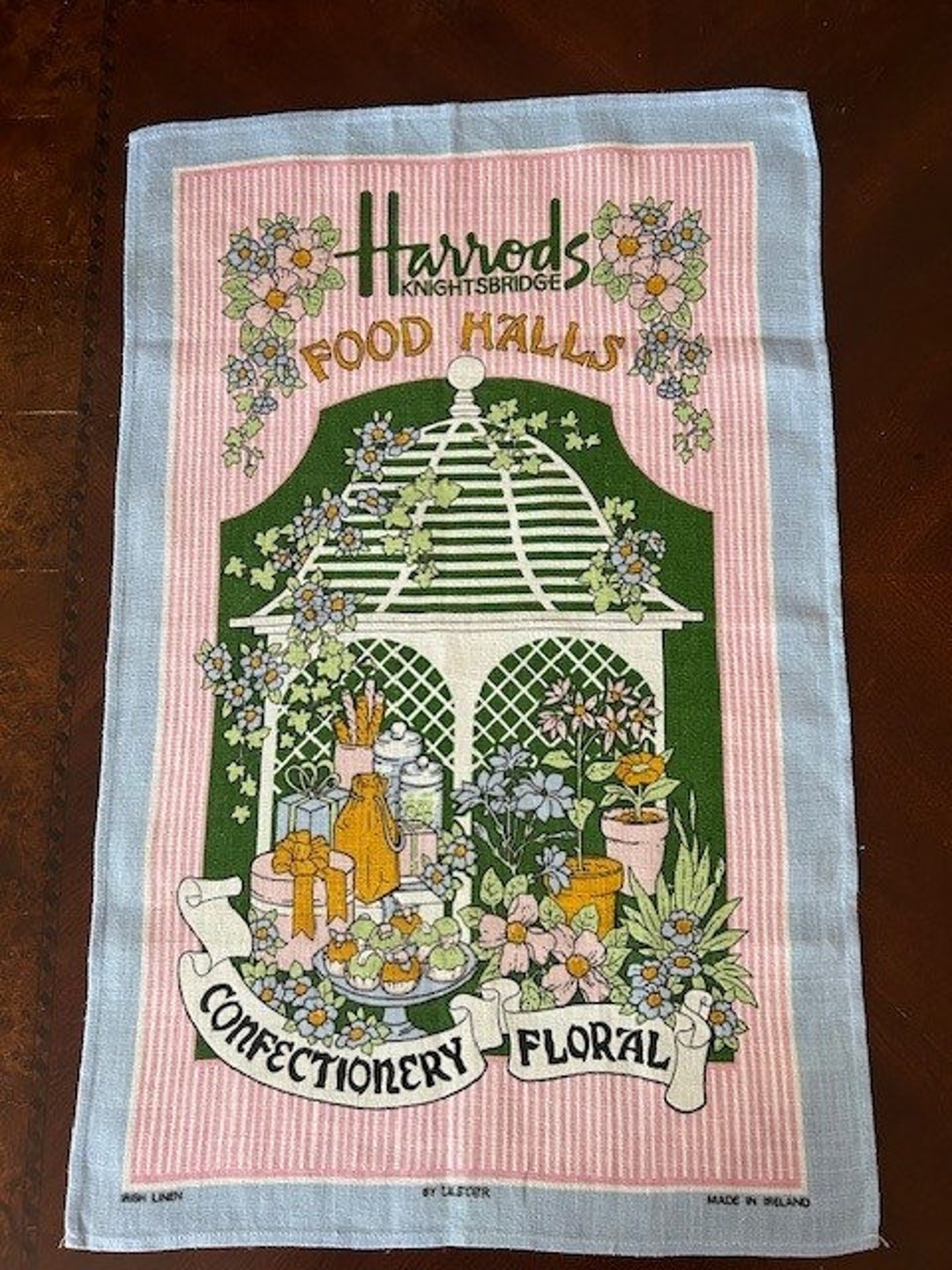 Harrods Irish Linen Tea Towel Fergusons Irish Linen Glass Cloth. Made ...