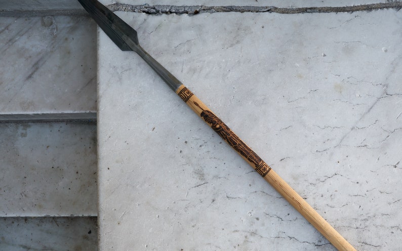 Greek Hoplite 'athena' Spear Spartan Dory Reenactment - Etsy