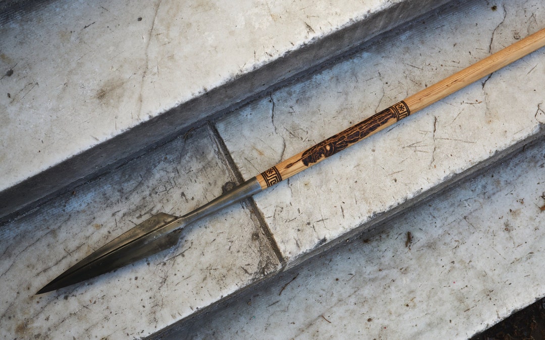 Greek Hoplite 'athena' Spear Spartan Dory Reenactment - Etsy