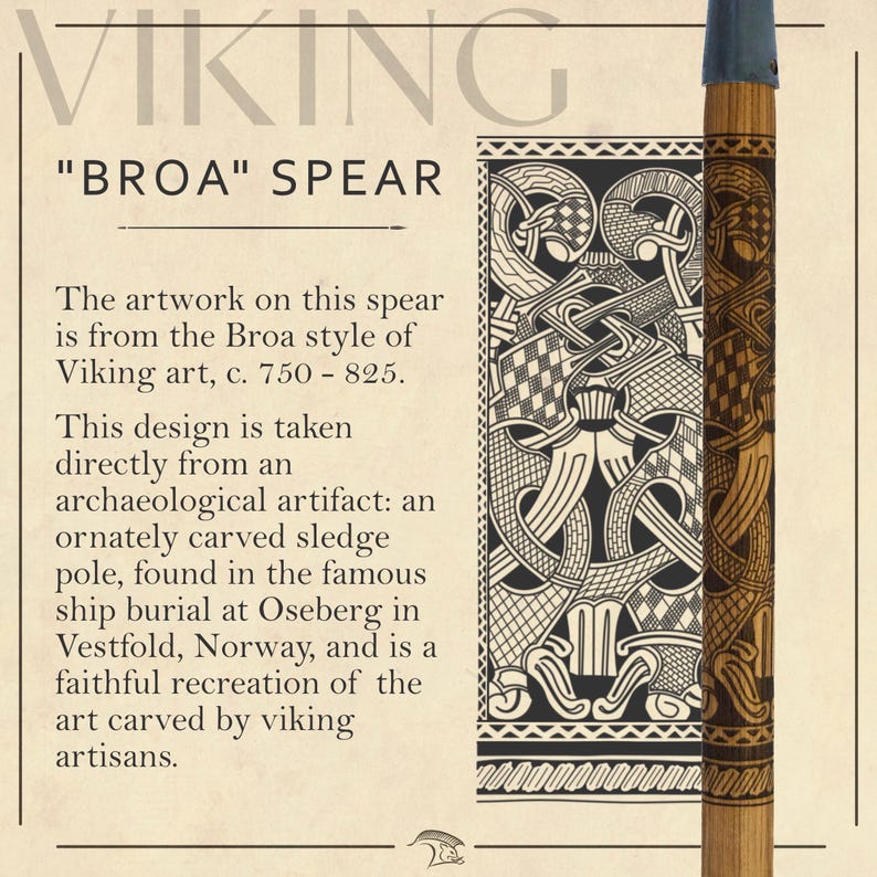 Viking 'broa' Spear Historical Reenactment Collectible - Etsy