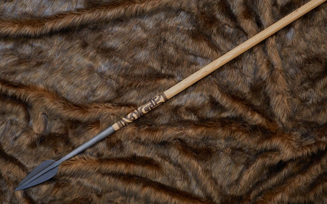 Viking Leaf Spear odin Pattern Celtic Spear - Etsy