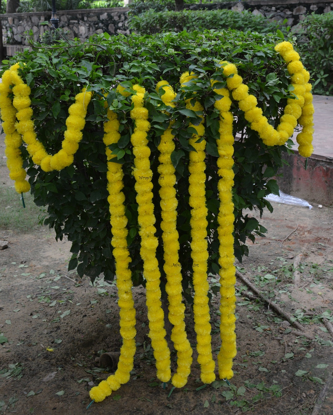 Indian Artificial Decorative Marigold Flower Garland Strings for ...
