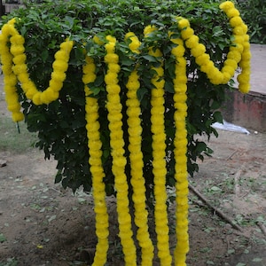Indian Artificial Decorative Marigold Flower Garland Strings for ...