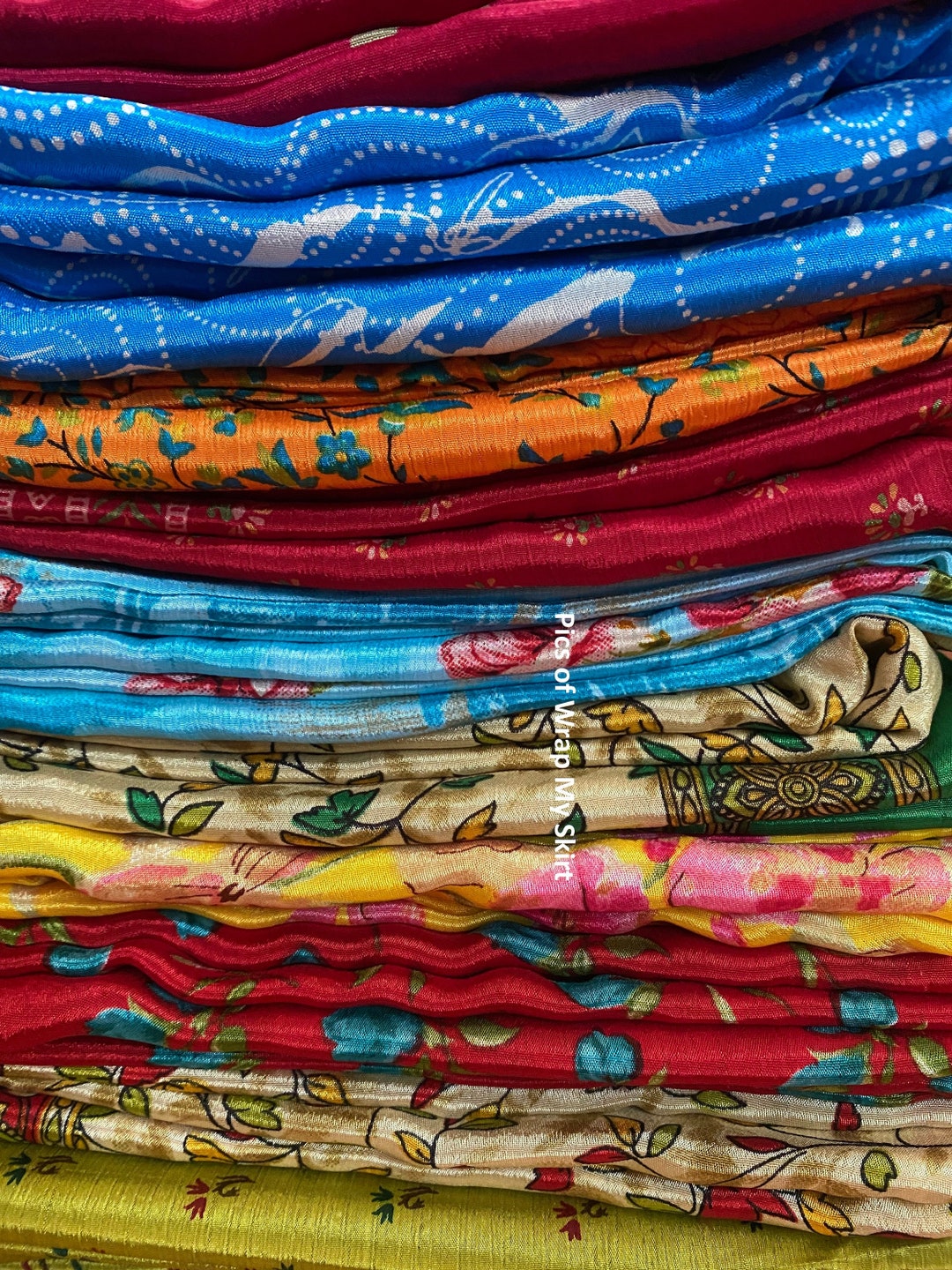 Wholesale Lot of Vintage Silk Saree Dressmaking Ethnic Craft Indian ...