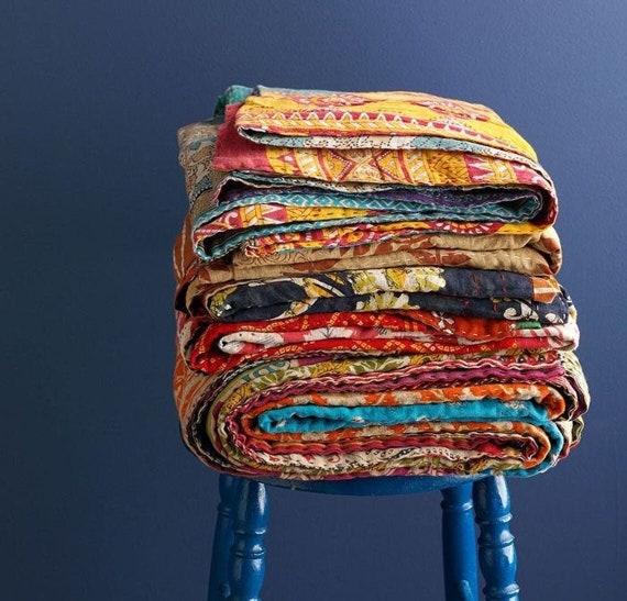 Wholesale Lot of Indian Vintage Kantha Quilt Handmade Throw - Etsy