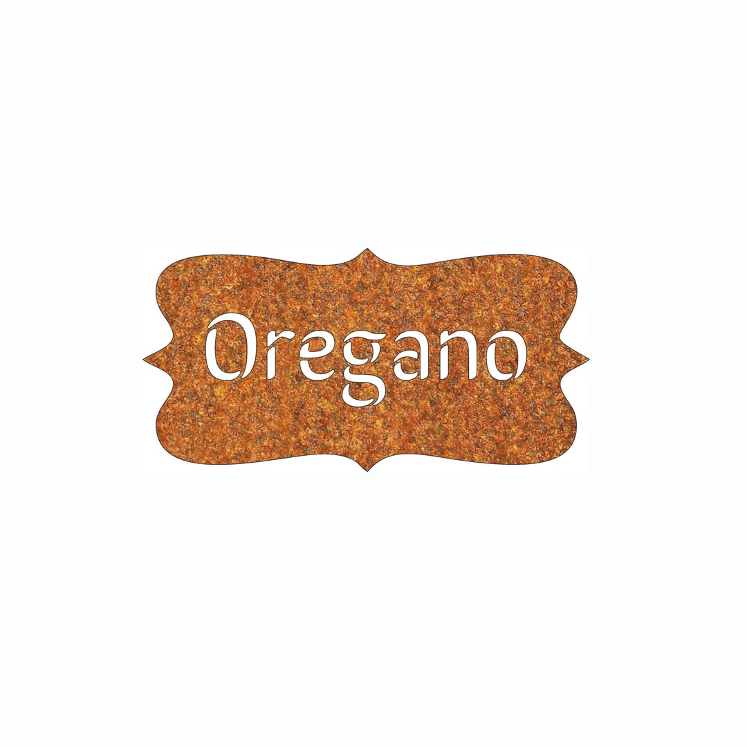 Oregano Plant Sign in Rust, Garden Decoration, Herb Bed Label - Etsy
