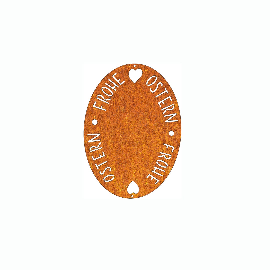 Easter Decoration Easter Egg Happy Easter Rust Decoration, Garden ...